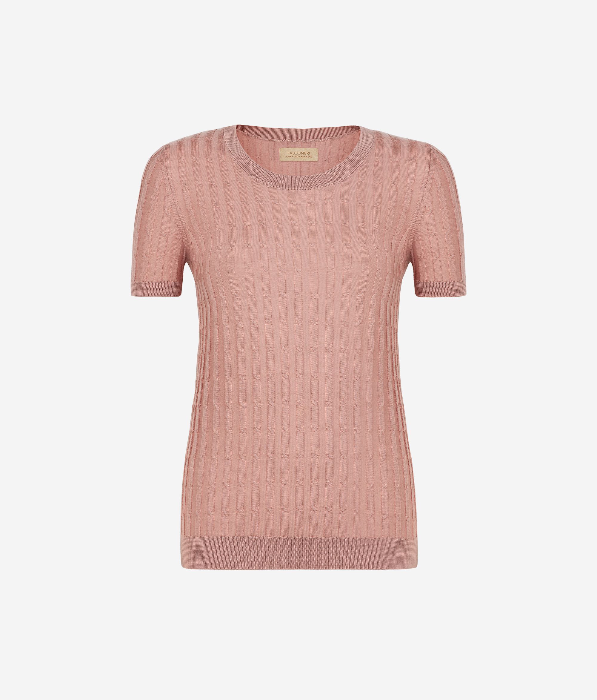 Ultrafine Cashmere Cable Pattern Jumper | Falconeri