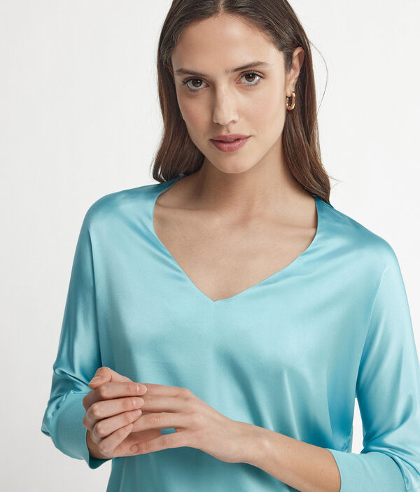 Silk V-Neck Blouse - Shirts & Blouses | Falconeri