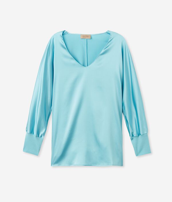 Silk V-Neck Blouse - Shirts & Blouses | Falconeri
