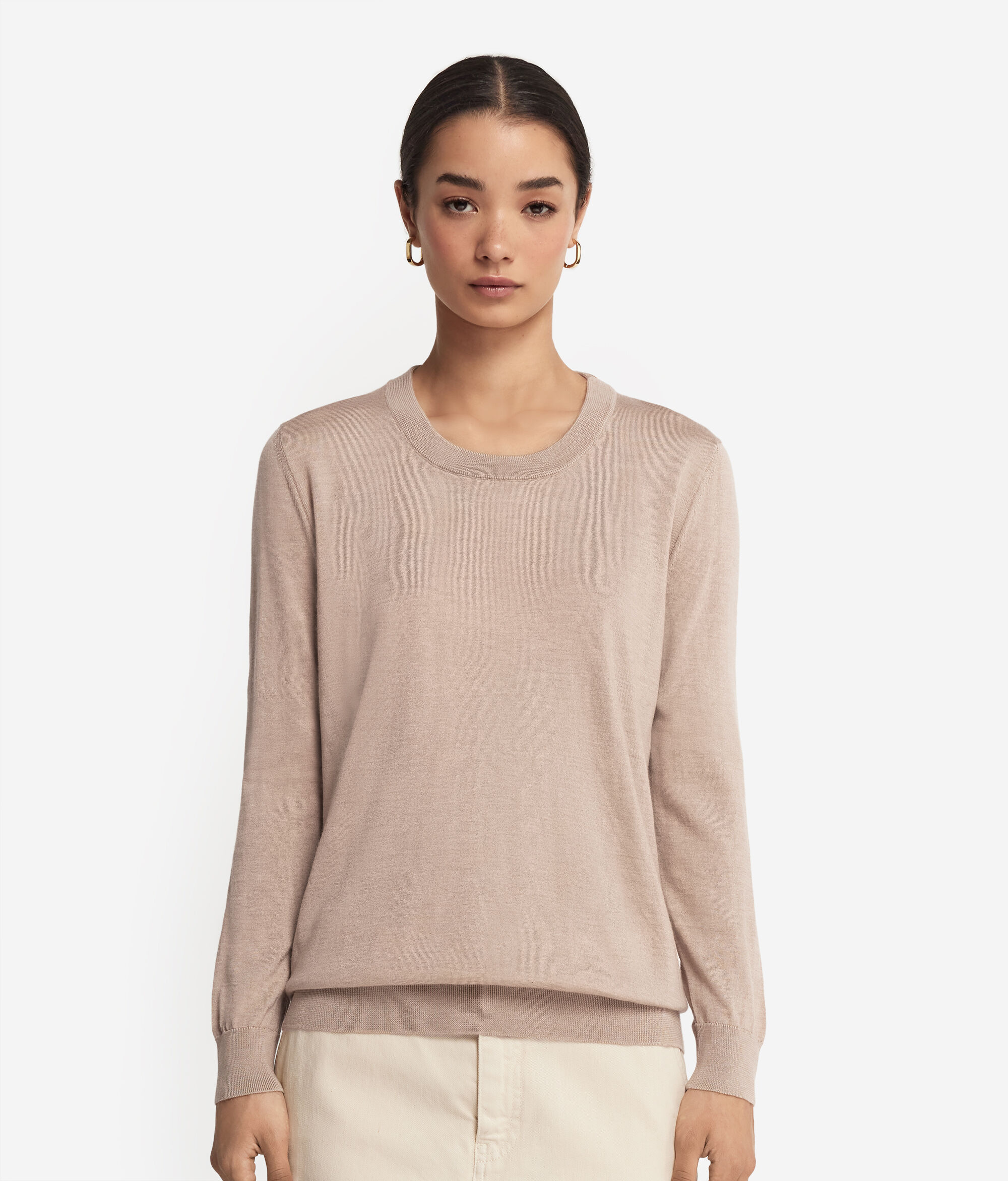 Crew Neck Ultrafine Cashmere Jumper - Jumpers Round Neck | Falconeri