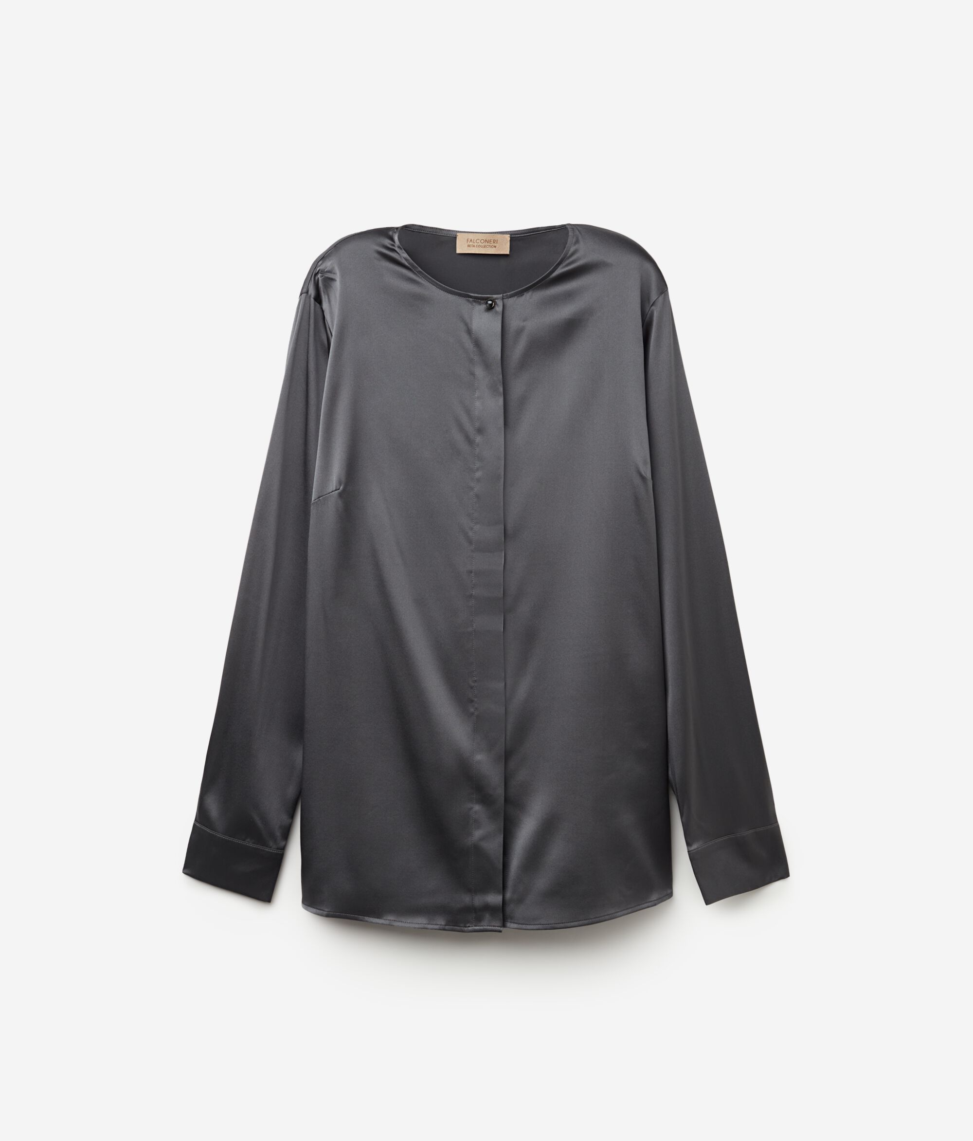 Camicia Girocollo in Raso di Seta | Falconeri
