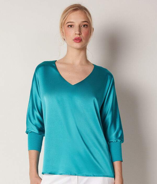 Blusa Scollo V in Seta - Camicie e Bluse | Falconeri