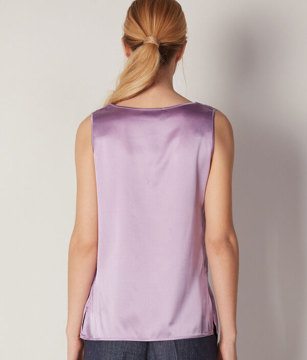 Silk V-Neck Tank Top - Tops & T-Shirts | Falconeri