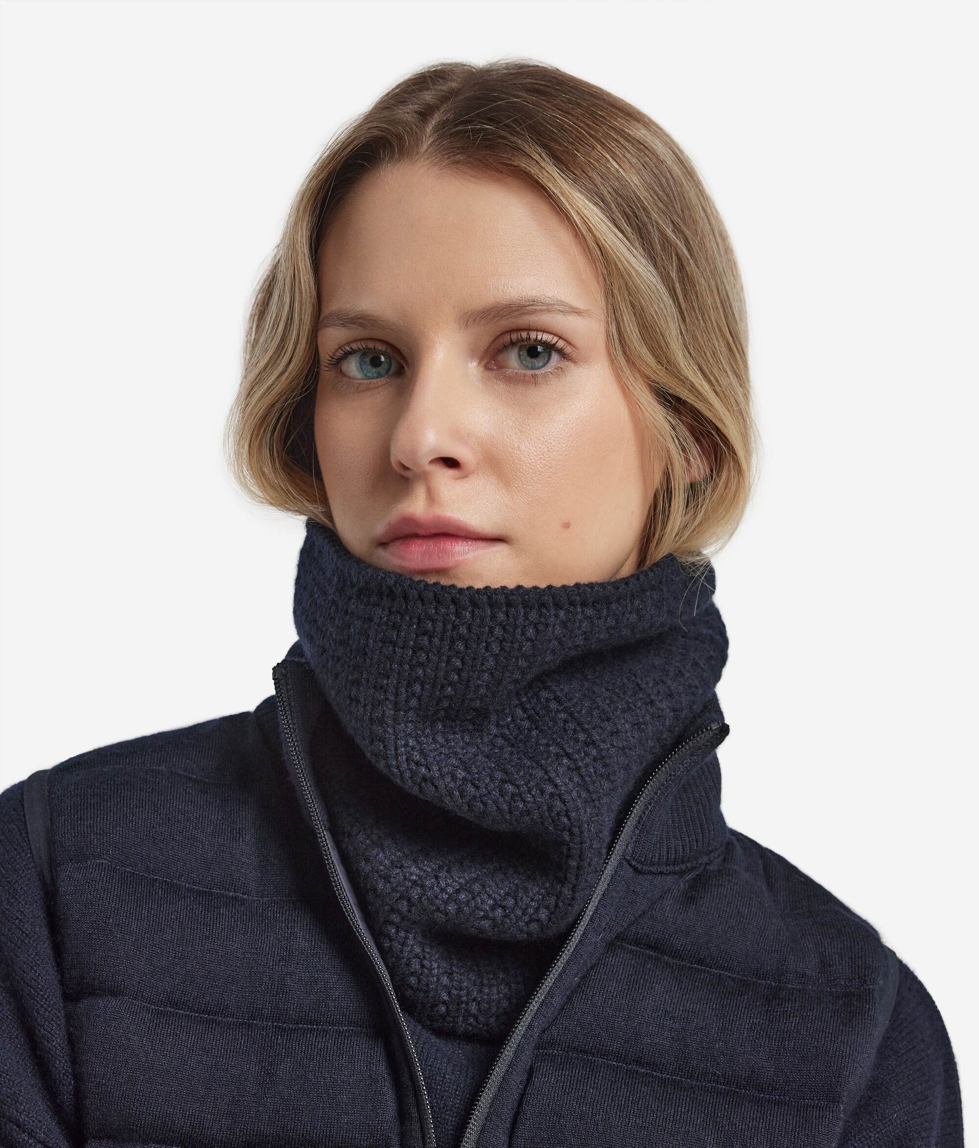 Scaldacollo con Fantasia a Coste in Cashmere - Sciarpe | Falconeri