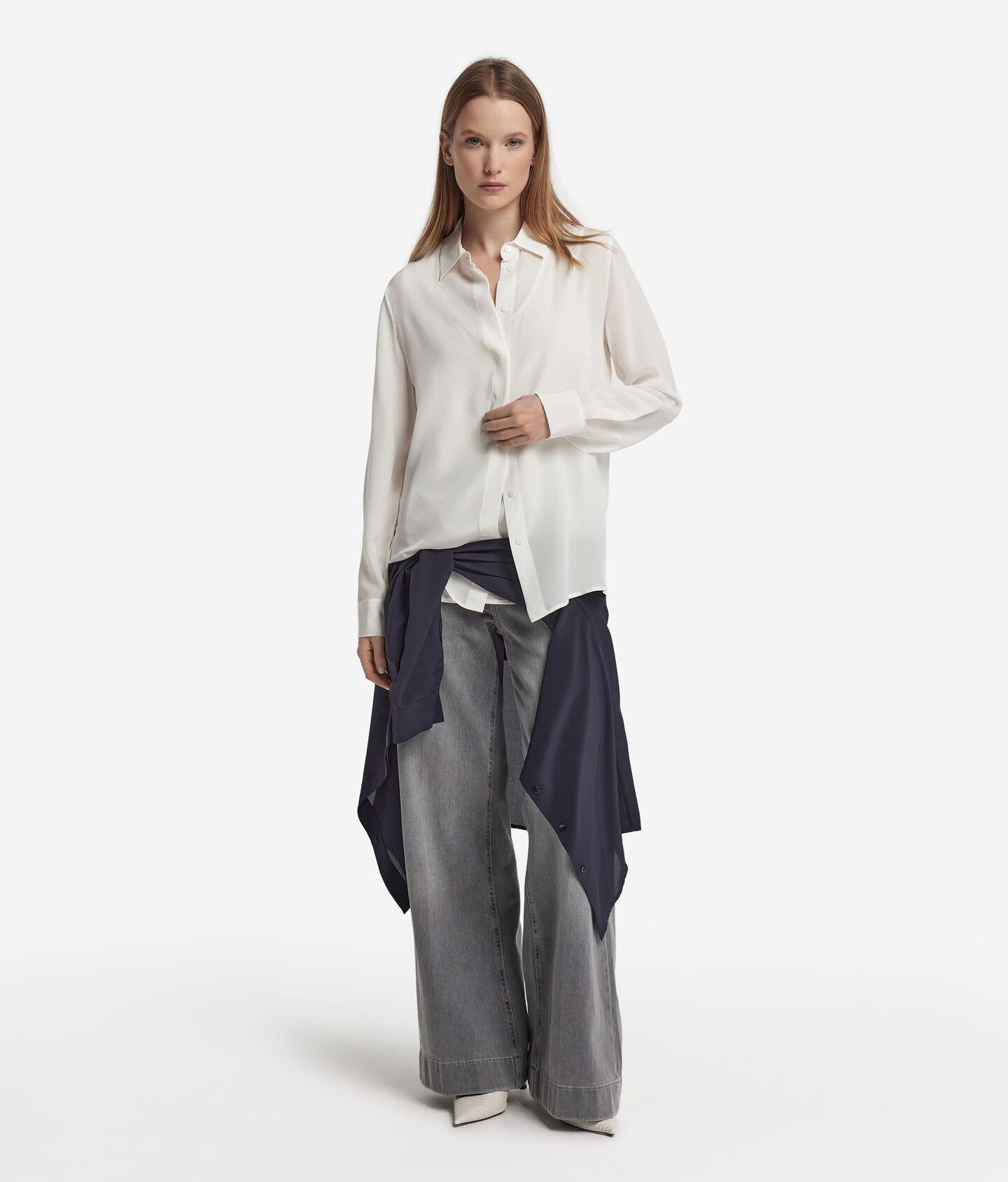Camicie e bluse eleganti in seta: girocollo o scollo V | Falconeri