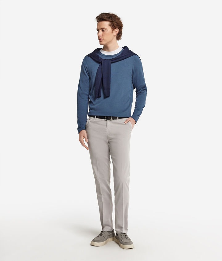 Men’s Round & Crew Neck Sweaters in Cashmere, Silk & Wool | Falconeri