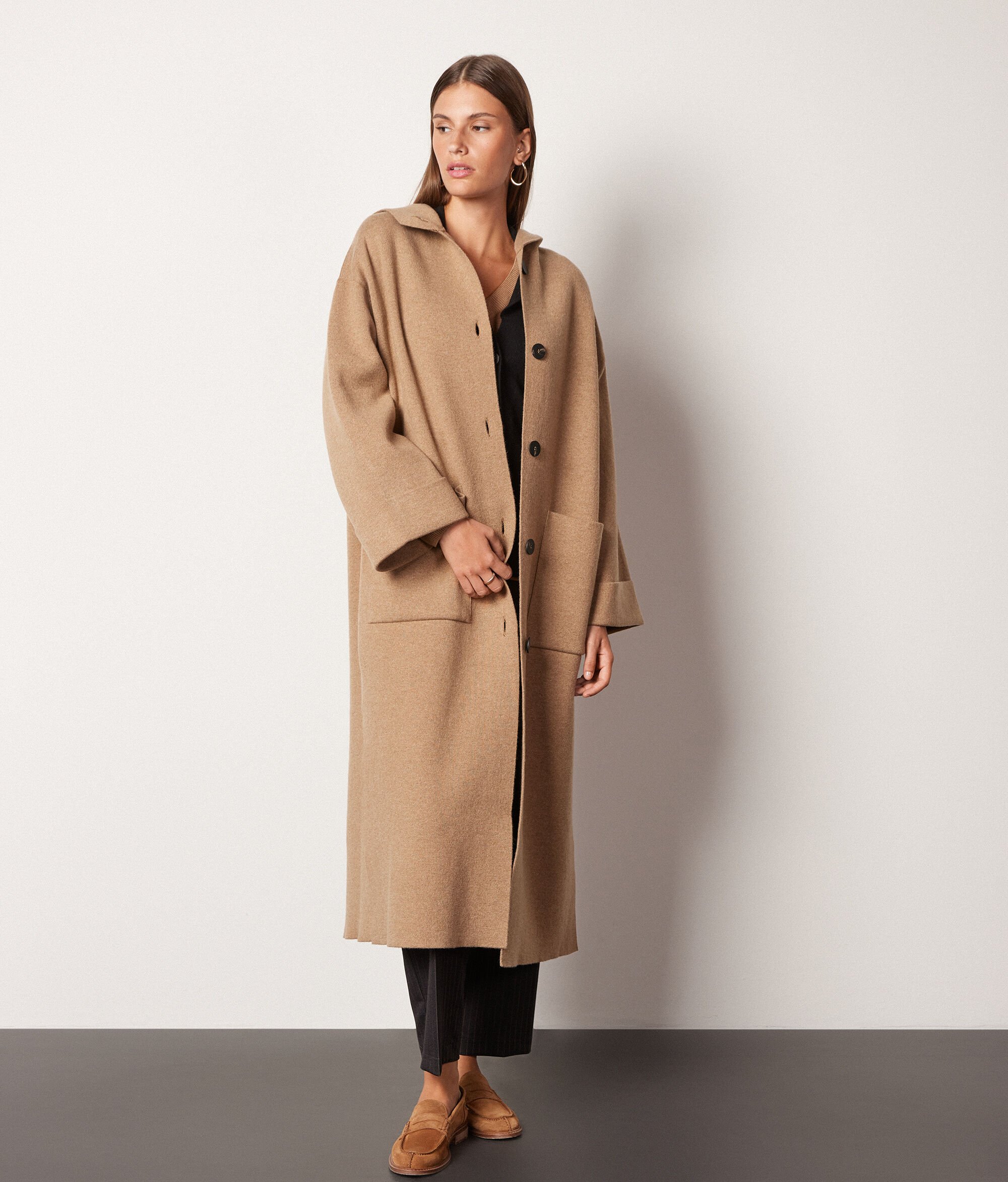 Ultrasoft Cashmere Hooded Coat - Coats | Falconeri