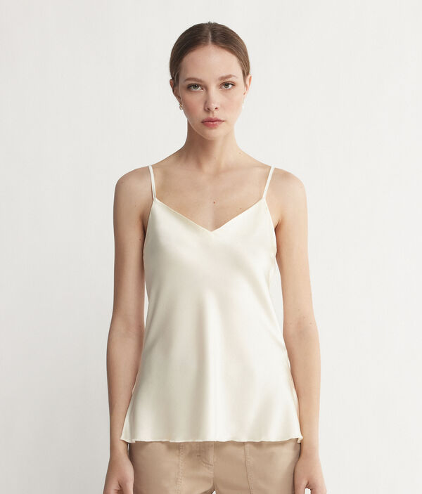 Silk Satin Camisole - Tops & T-Shirts | Falconeri