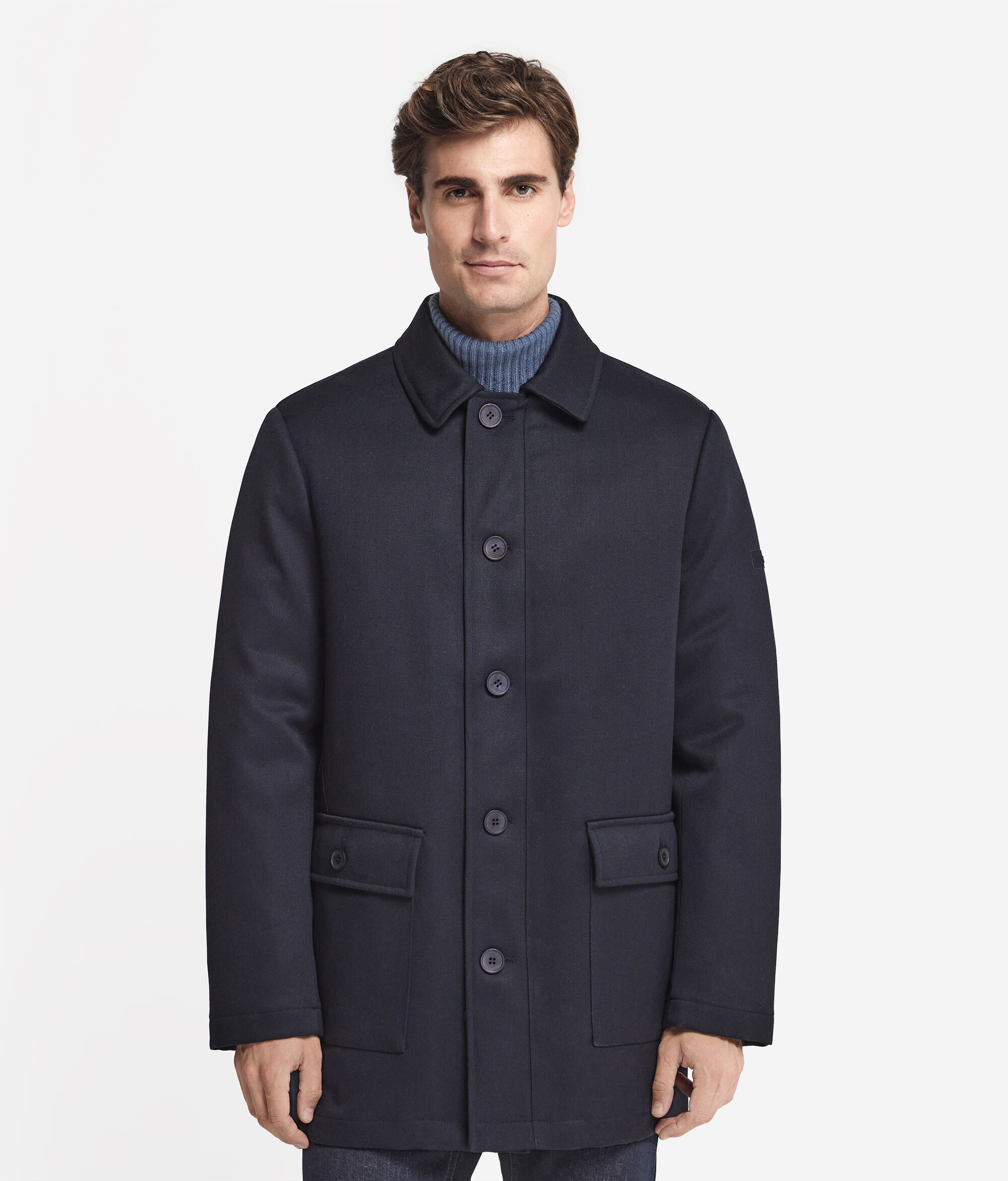 Technical Wool Coat | Falconeri