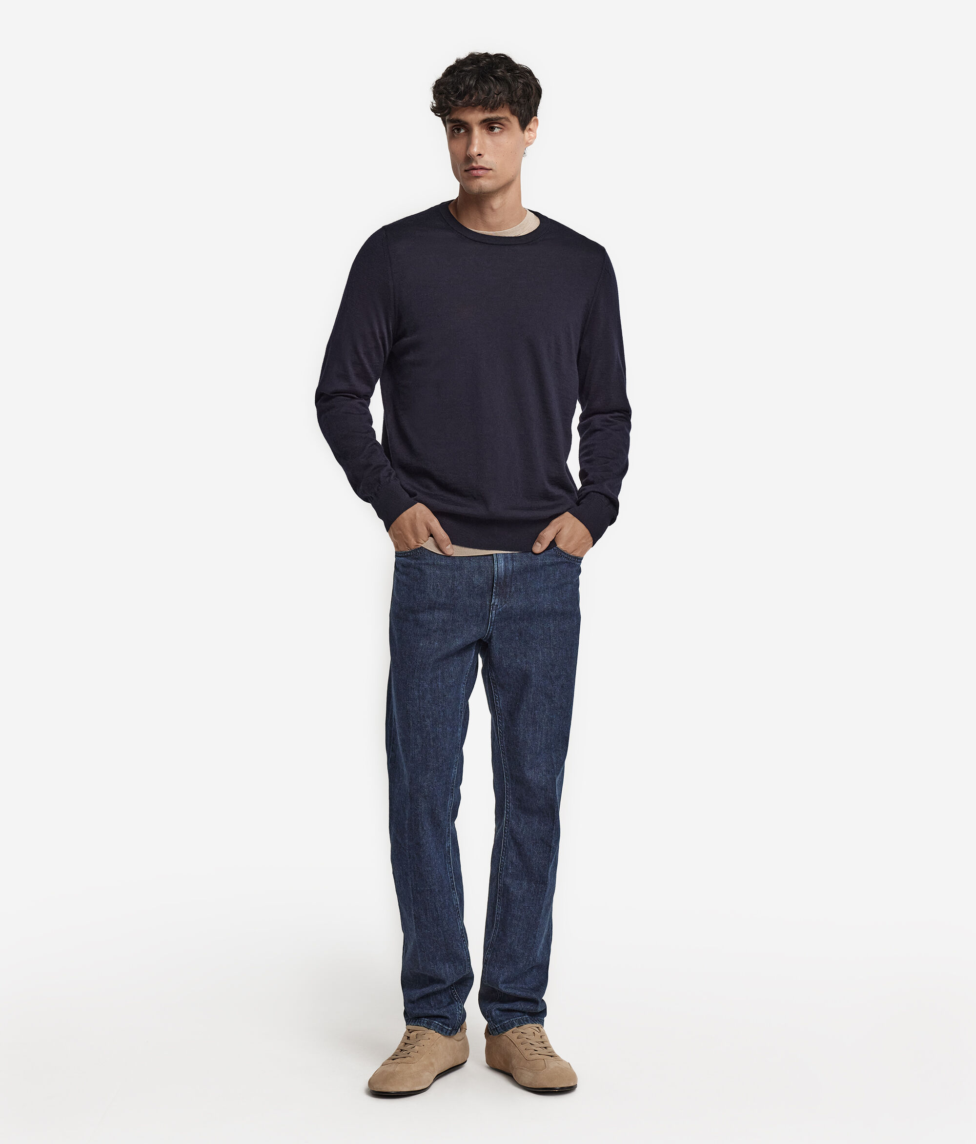 Ultrafine Cashmere Crewneck Sweater | Falconeri