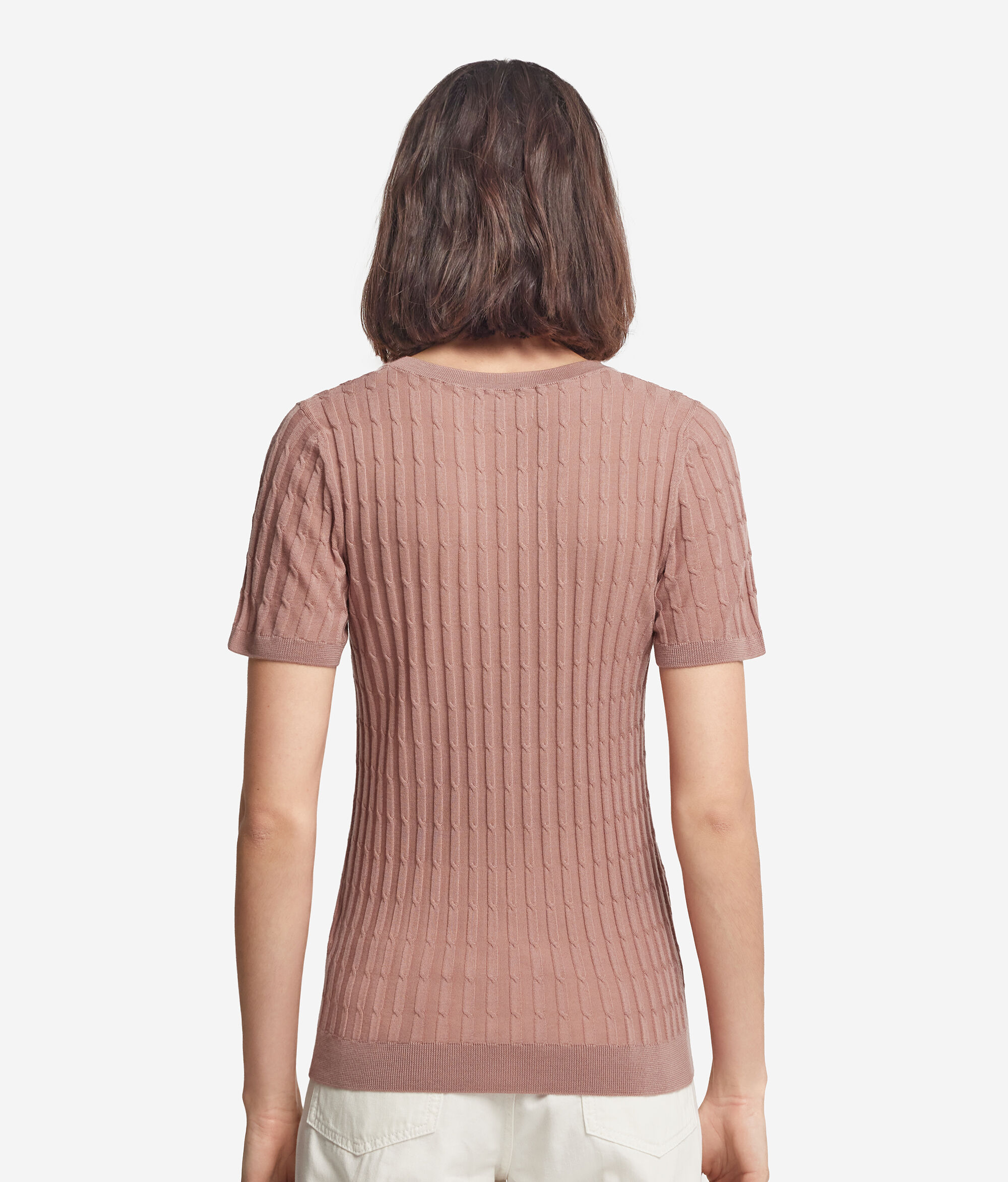 Ultrafine Cashmere Cable Pattern Jumper | Falconeri