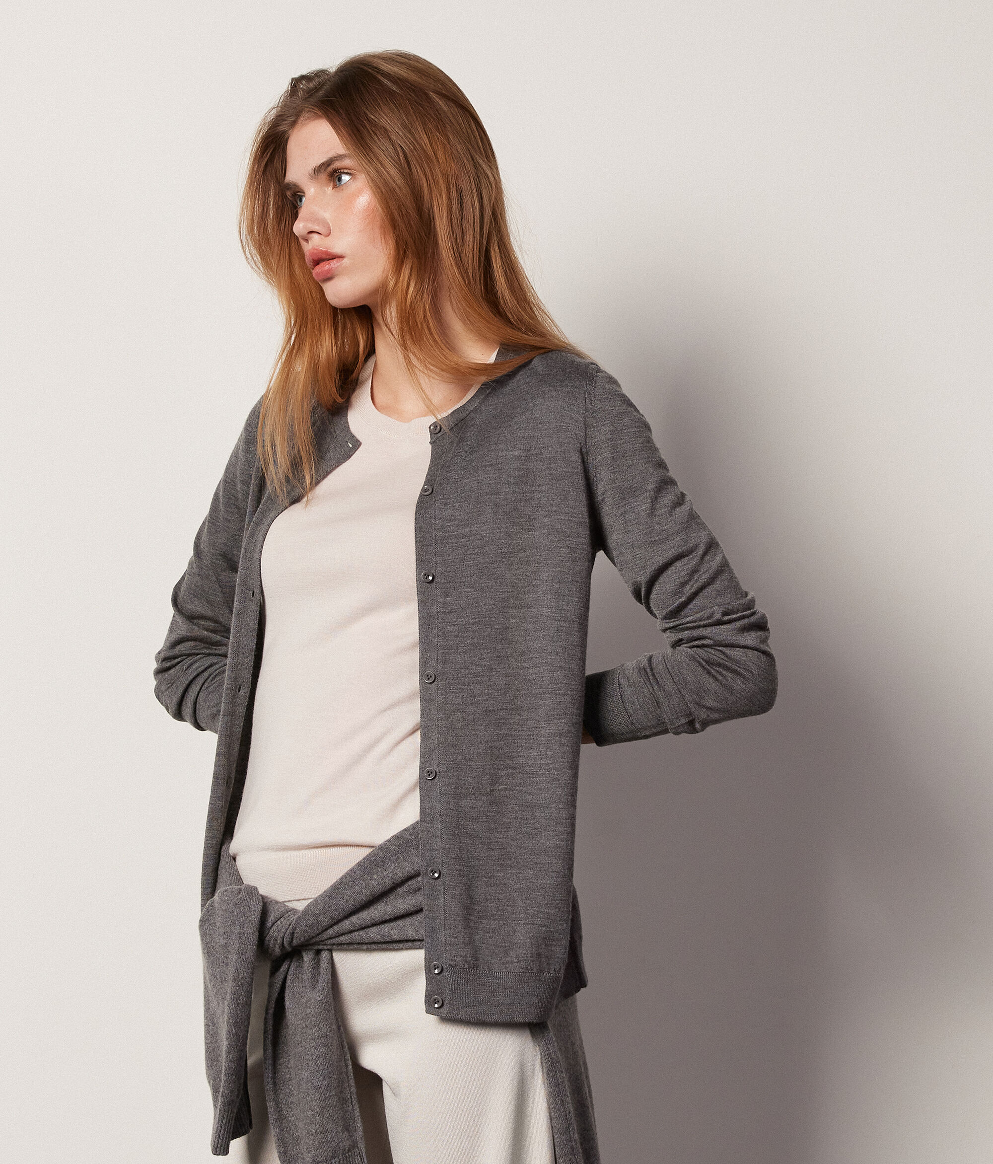 Cardigan in Ultrafine Cashmere - Cardigans | Falconeri