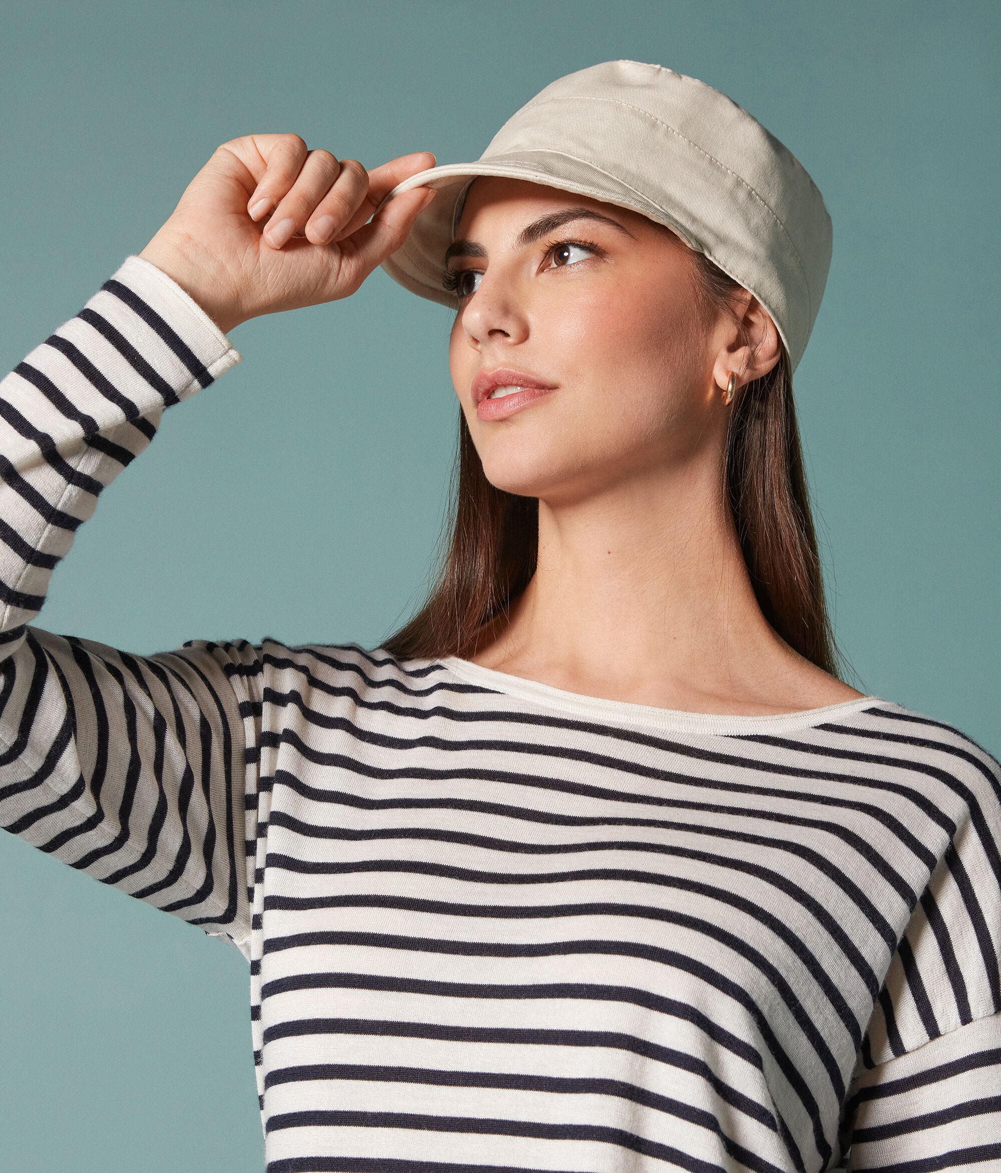 Cotton Hat with Visor | Falconeri