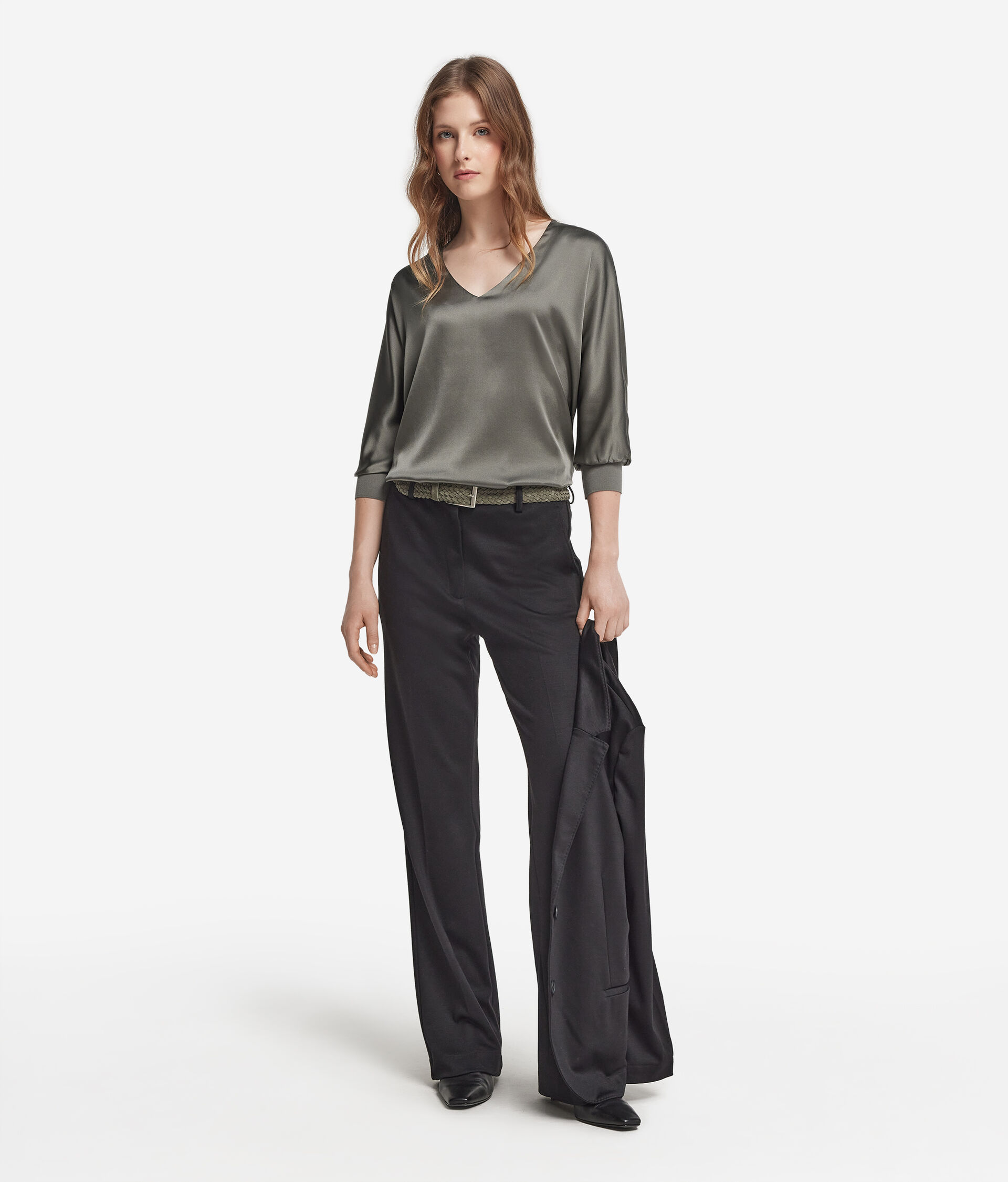 Camicie e bluse eleganti in seta: girocollo o scollo V | Falconeri