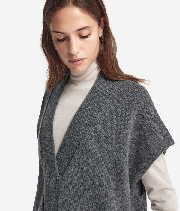 Ultrasoft Cashmere Crossover Cape - Cardigans | Falconeri