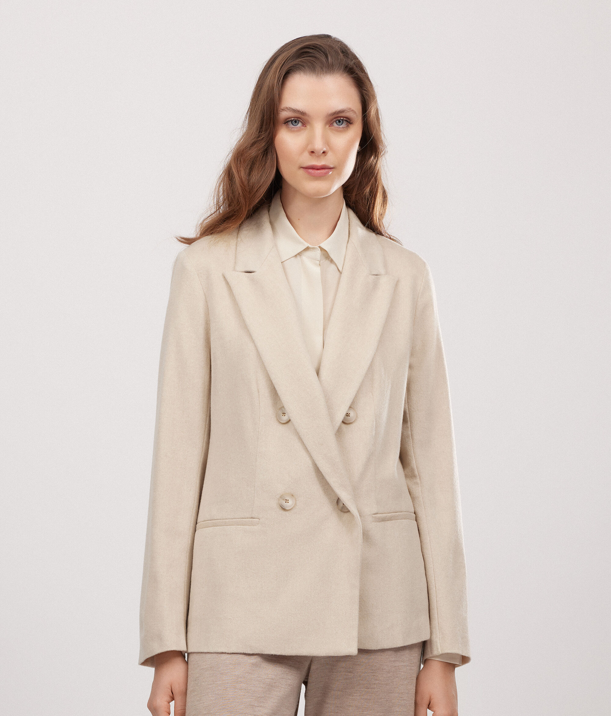 Double-Breasted Cashmere Jacket | Falconeri
