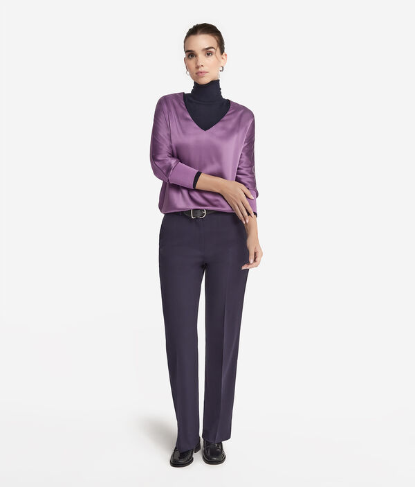 Blusa Scollo V in Seta - Camicie e Bluse | Falconeri