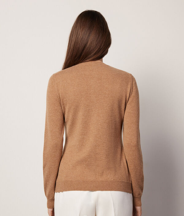 Ultra-soft Cashmere Crewneck Cardigan - Cardigans | Falconeri