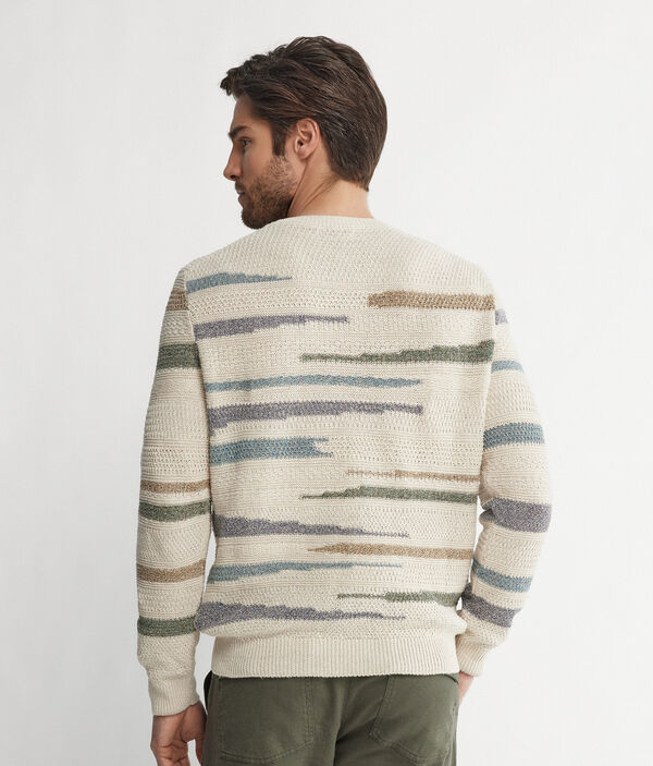 Panel Crewneck Sweater - Round Neck Sweaters | Falconeri