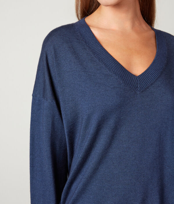 V-Neck Sweater in Ultrafine Cashmere - V-Neck Sweaters | Falconeri